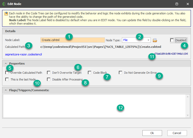 Node Update Form | CodeStencil
