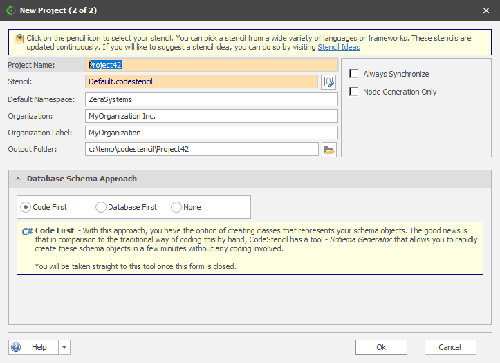 Creating a Project | CodeStencil