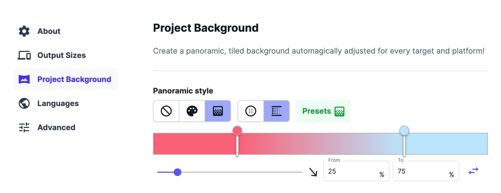 Adding A Background Gradient Appscreens Knowledge Base