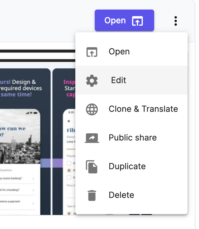 Setup your Project and App | AppScreens Knowledge Base