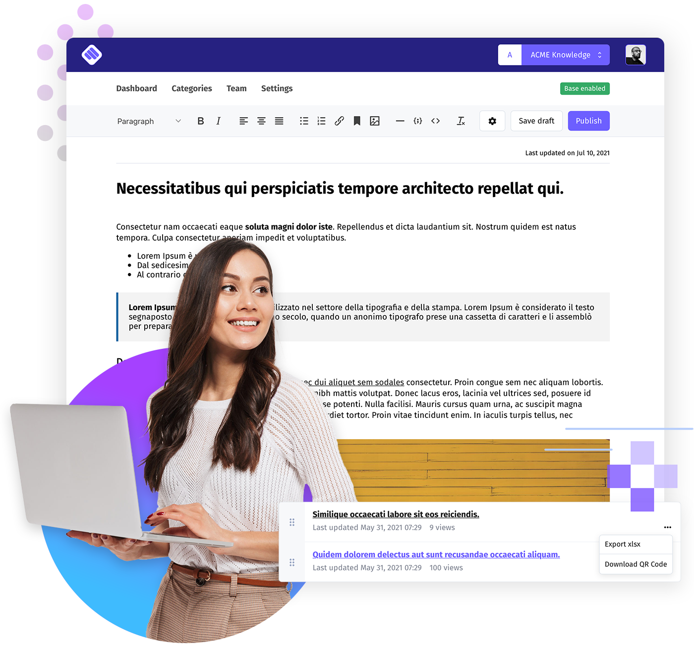 Knowledge Base Software | eniston